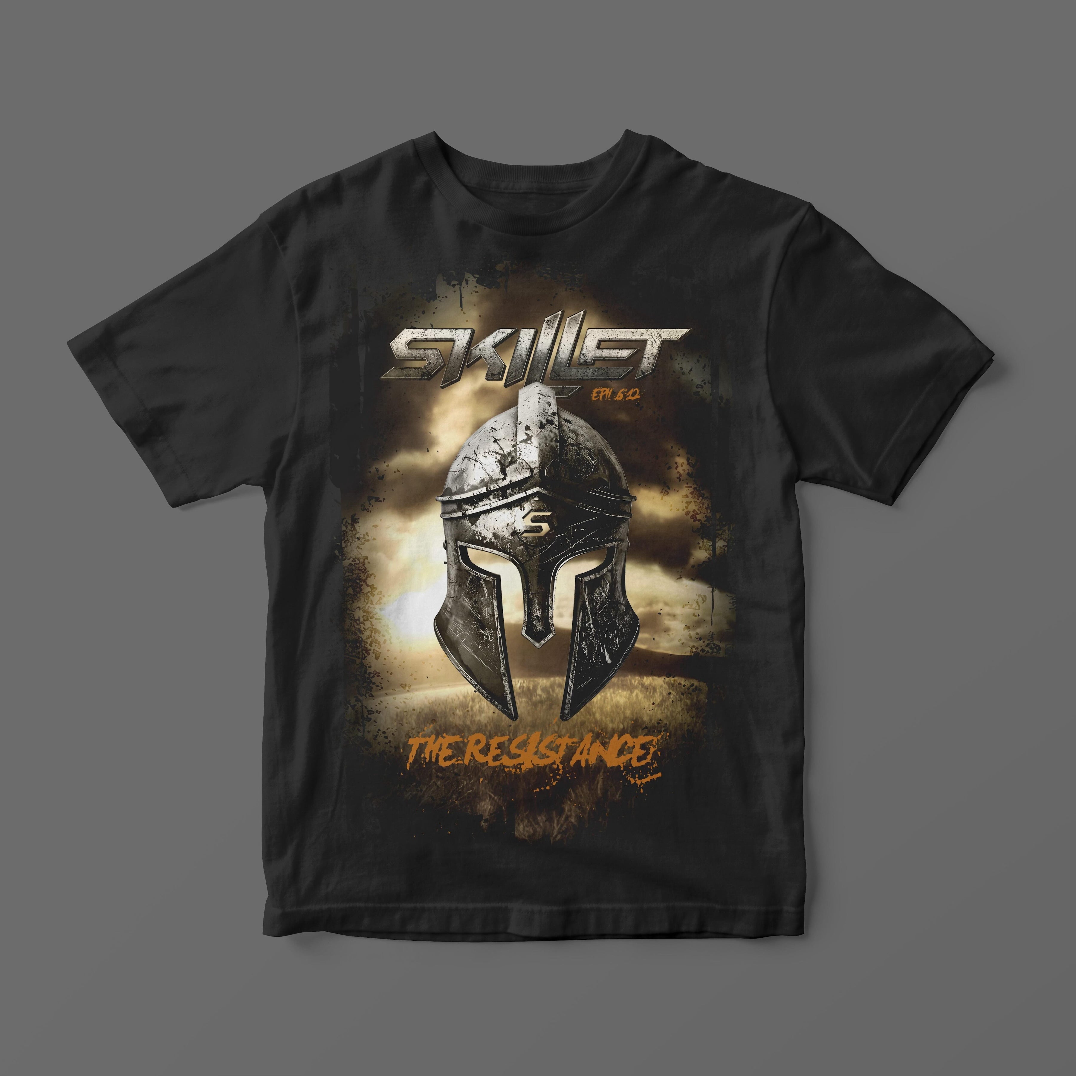 Skillet Resistance Helmet Tee – SKILLET - MERCH