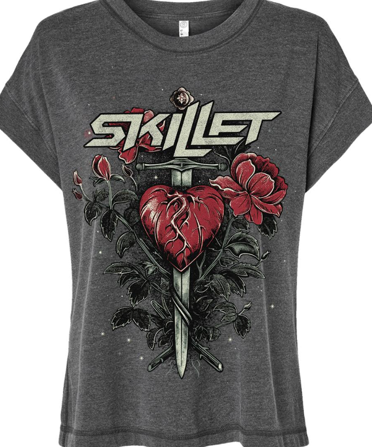 Heart / Sword Tee – SKILLET - MERCH